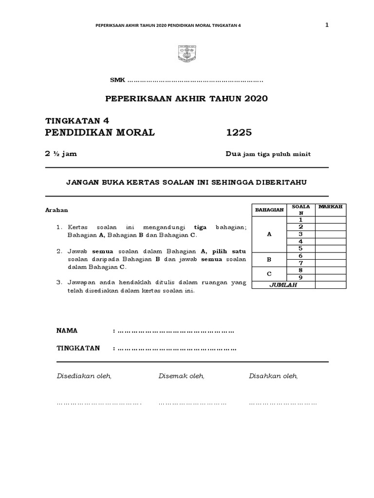 Moral Latihan Pdf