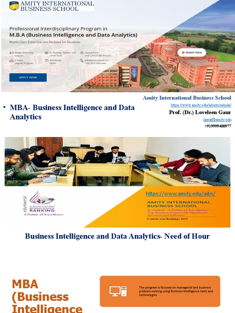 Analytics: - MBA-Business Intelligence and Data | PDF | Analytics ...