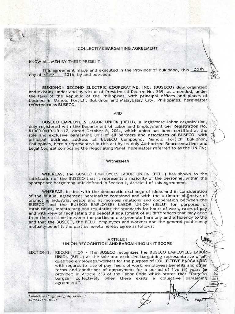 Buseco Cba | PDF