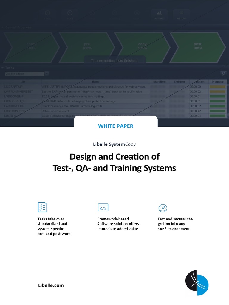 Design and Creation of Test-, QA-and Training Systems: White Paper ...