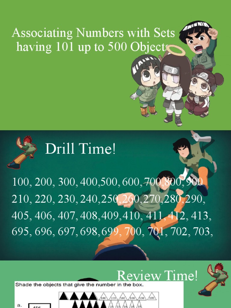 Associating Numbers With Sets Having 101 Up To 500 Objects | PDF