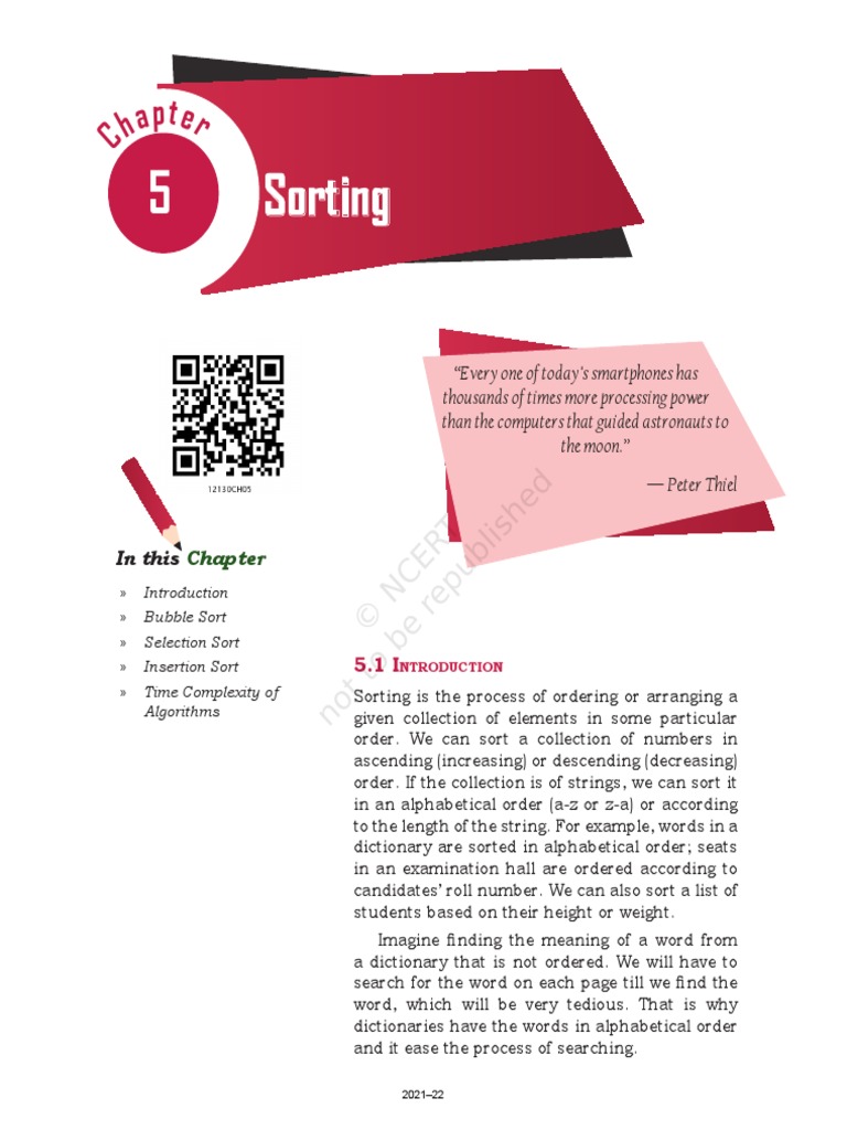 Sorting: in This | PDF | Time Complexity | Algorithms And Data Structures