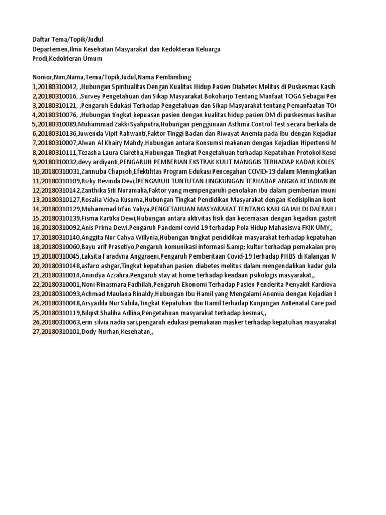 IKM Penguji Dosbing Proposal Kti | PDF