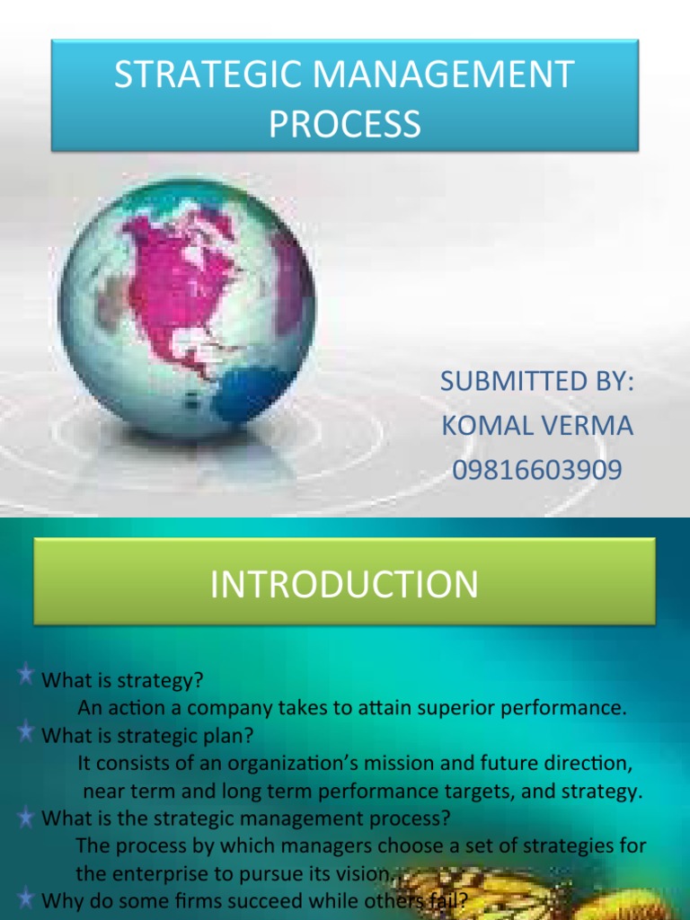 Strategic Management Process | PDF | Strategic Management | Accountability