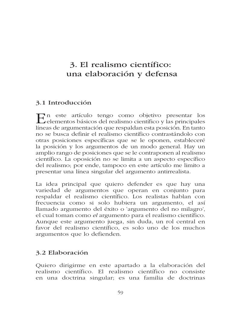 Ciencia Realidad y Racionalidad SANKEY-61-85 | PDF | Realismo filosófico | Verdad