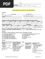 Code Blue Form: Part of The Medical Record | PDF