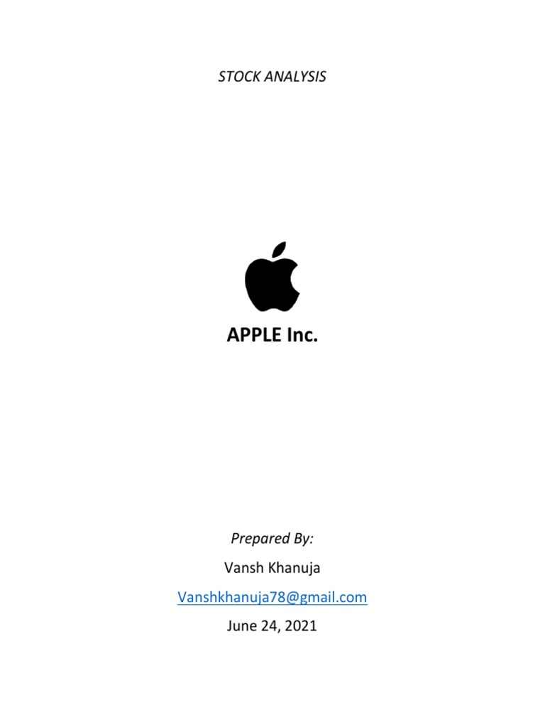 Apple Report | PDF | Discounted Cash Flow | Valuation (Finance)