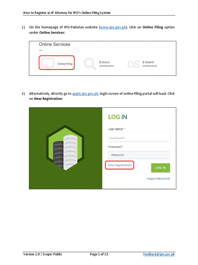 How To Register As IP Attorney For IPO's Online Filing System ...