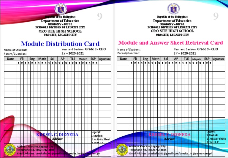Module-Distribution-And-Retrieval Card | PDF | Further Education