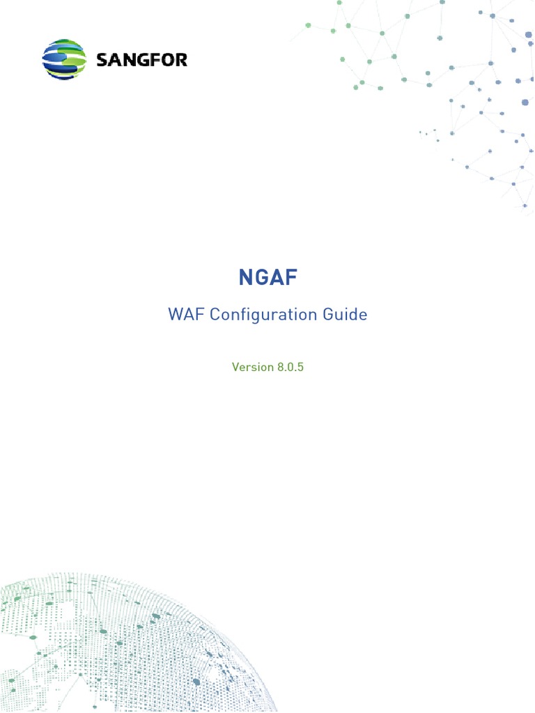 SANGFOR - NGAF - V8.0.5 - WAF Configuration Guide | PDF | Websites ...