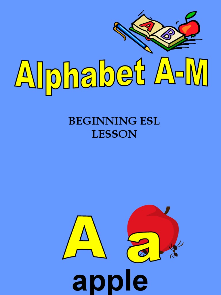 Alphabet Lesson 1 | PDF