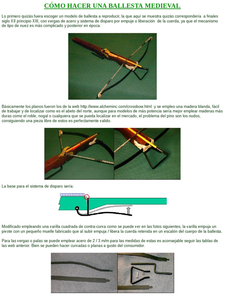 Cómo Hacer Una Ballesta Medieval | PDF