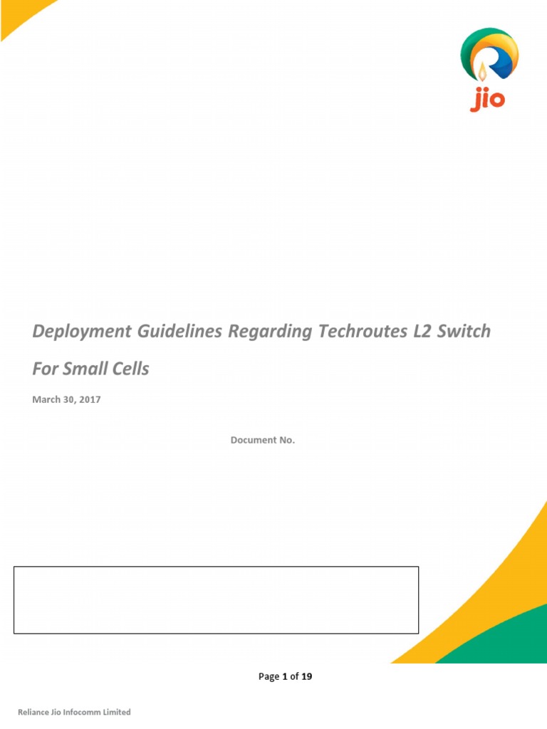 Deployment Guidelines Regarding Techroutes 2708F-UP L2 Switch For Small ...