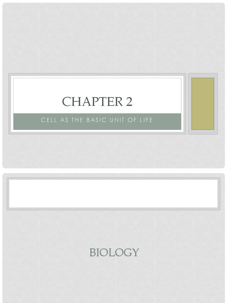 Cell Biology: Unit Overview and Functions | PDF | Eukaryotes | Cell ...