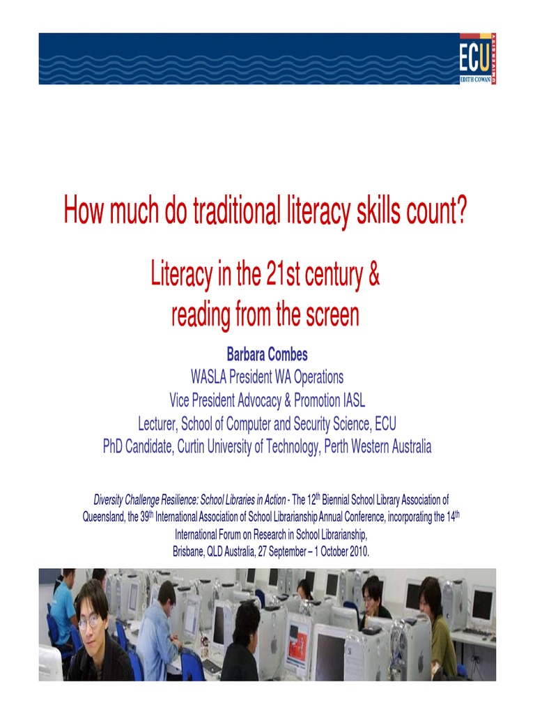 Understanding Traditional Literacy Skills | PDF | Literacy ...