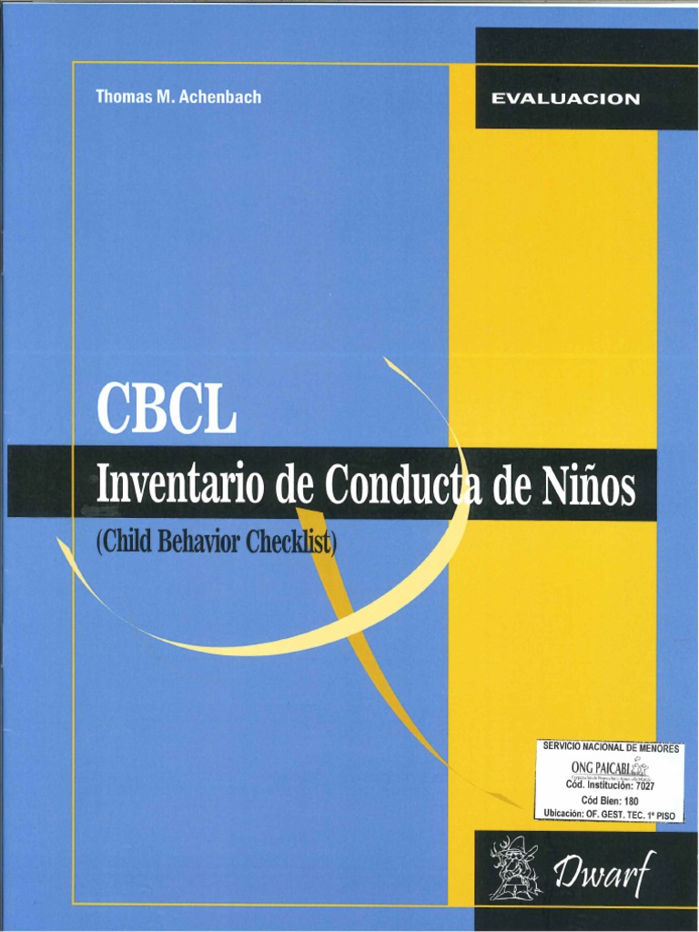 CBCL Manual | PDF