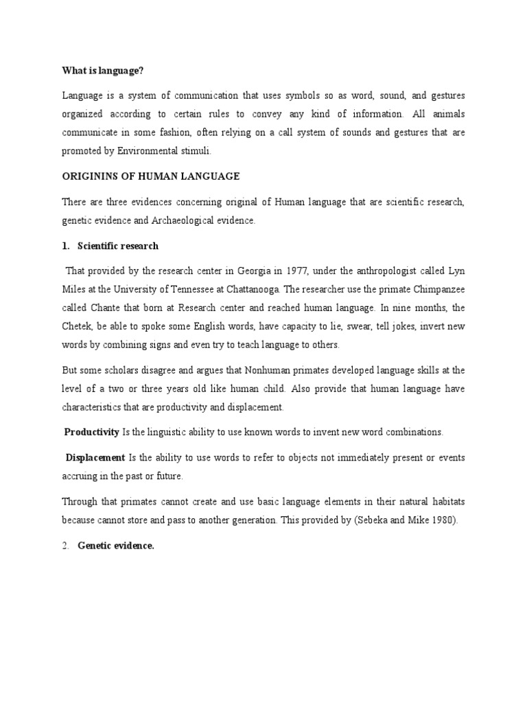 What Is Language? | PDF | Morphology (Linguistics) | Dialect