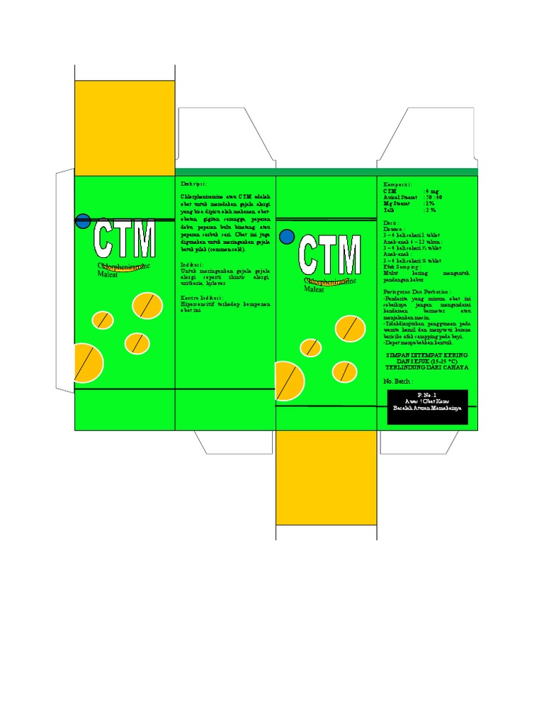 Design Obat CTM | PDF