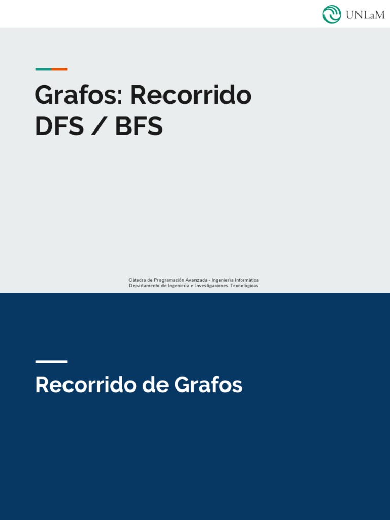 Recorrido de Grafos: DFS y BFS | PDF | Matemáticas discretas ...