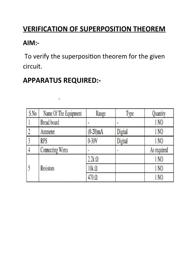 Bet File - Verification of Superposition Theorem | PDF