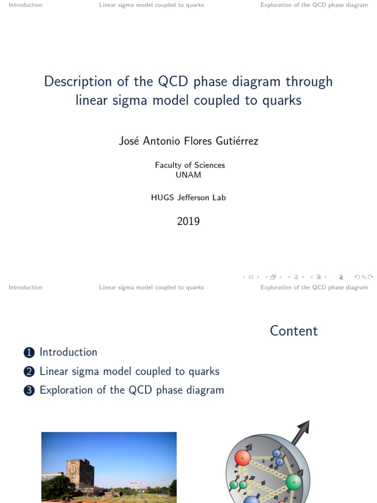 Presentation About QCD Phase Diagram | PDF | Quantum Chromodynamics | Quark
