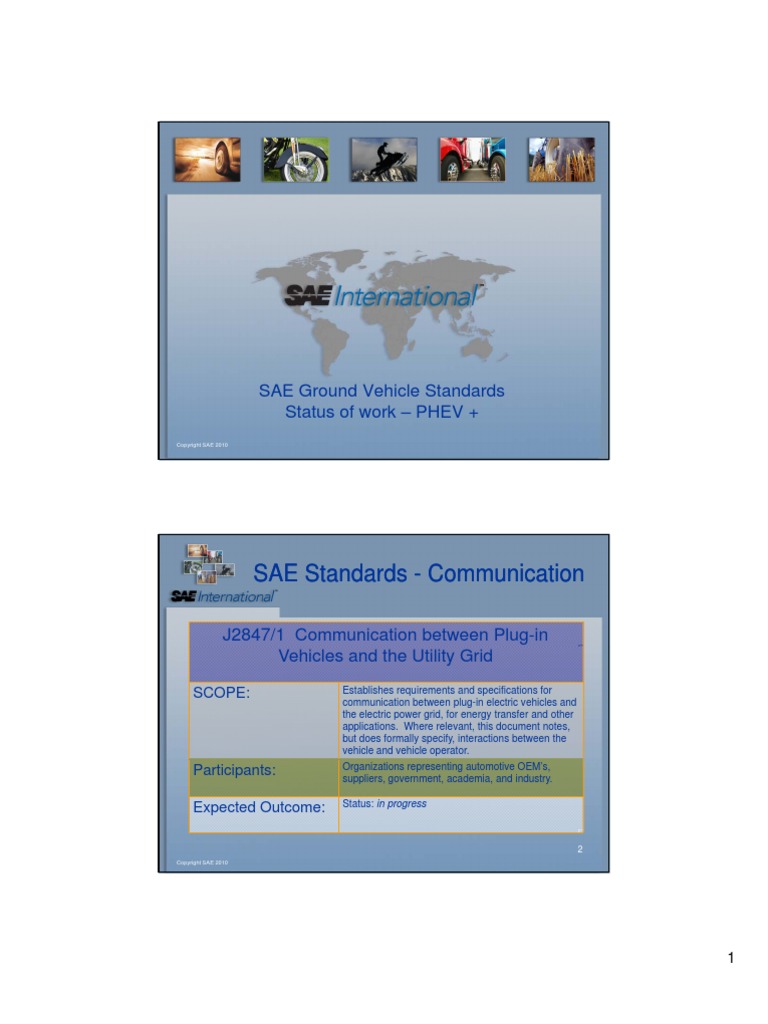 Sae Standards Road MAP PEV | PDF | Plug In Hybrid | Electric Vehicle