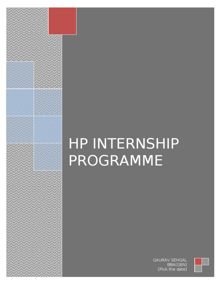 HP Internship Programme Provides Insight Into Company History | PDF ...