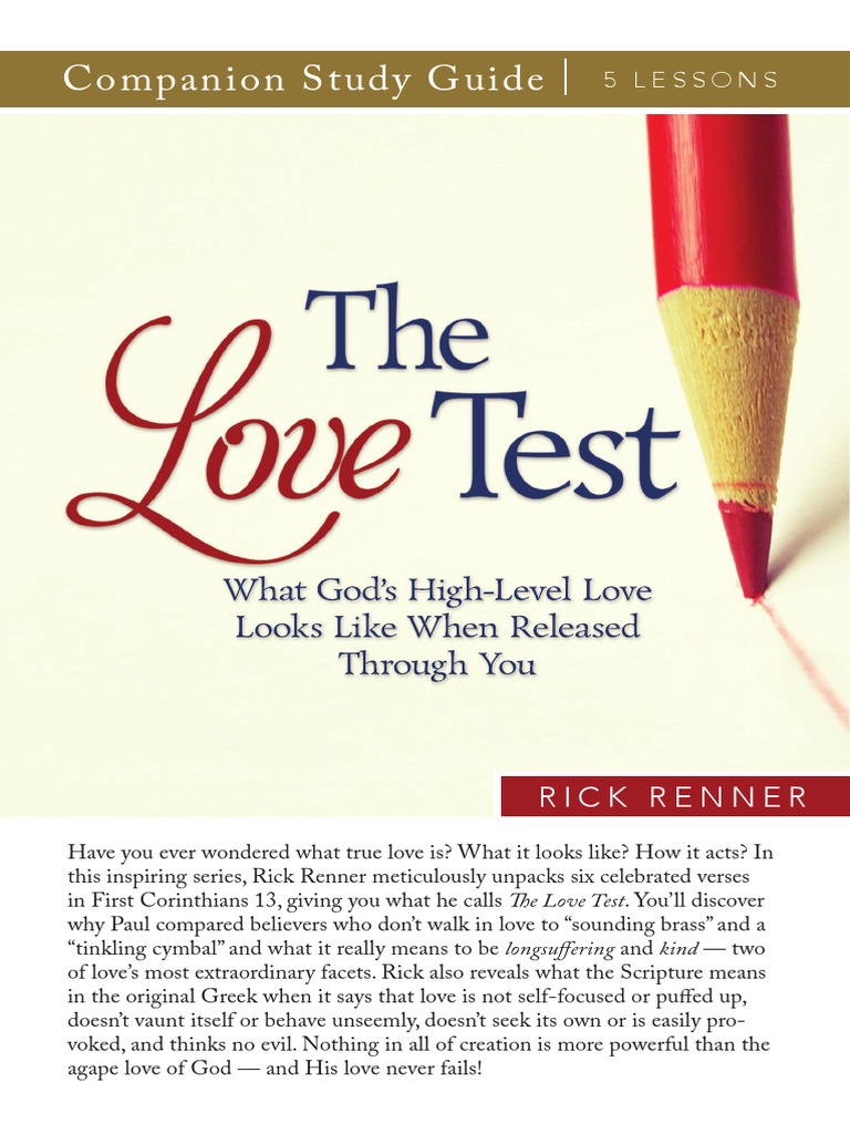 The Love Test | PDF | First Epistle To The Corinthians | Love