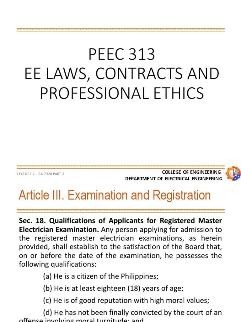 Ra 7920 Part 2 | PDF | Electrician | Electrical Network