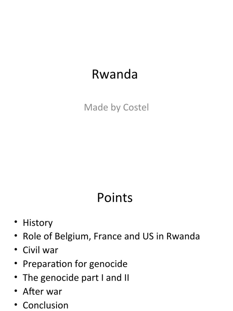 Rwanda Power Point | PDF | Rwandan Genocide | Hutu