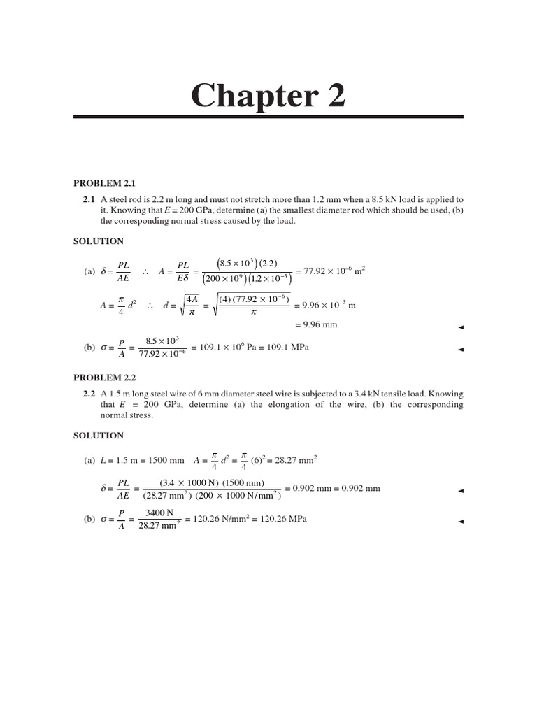 Brass Rod Load and Stress Analysis | PDF | Pascal (Unit) | Ultimate ...