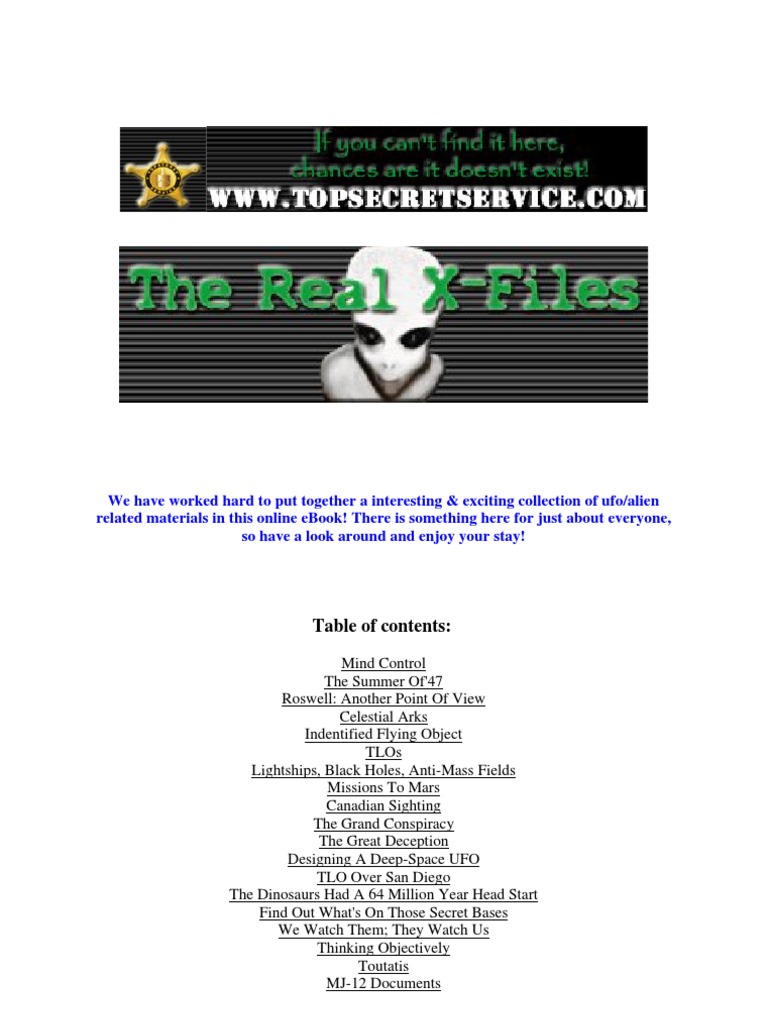 The Real X-Files | PDF | Lockheed U 2 | Reality