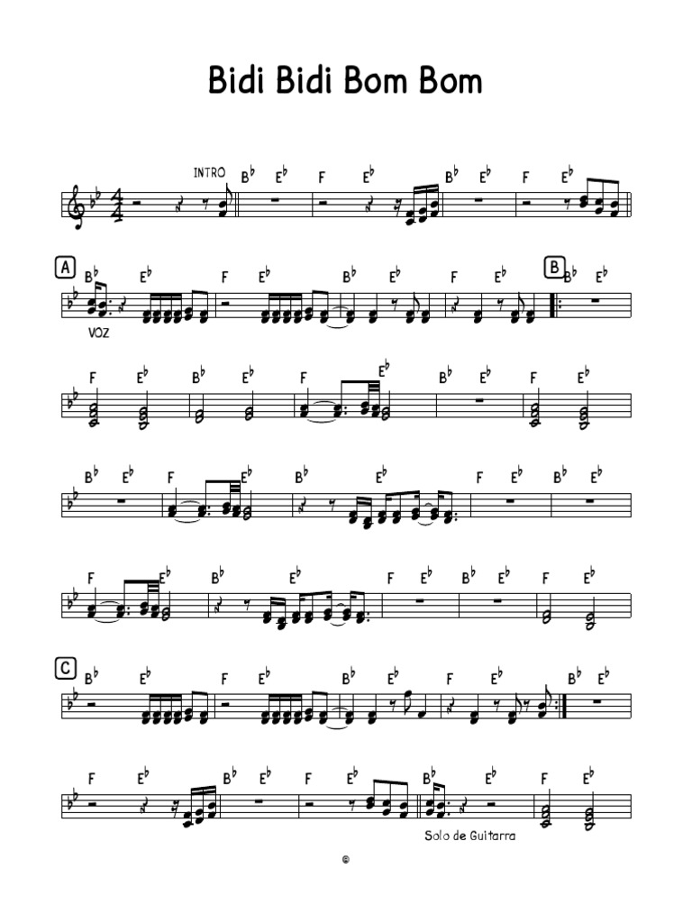 Bidi Bidi Bom Bom | PDF