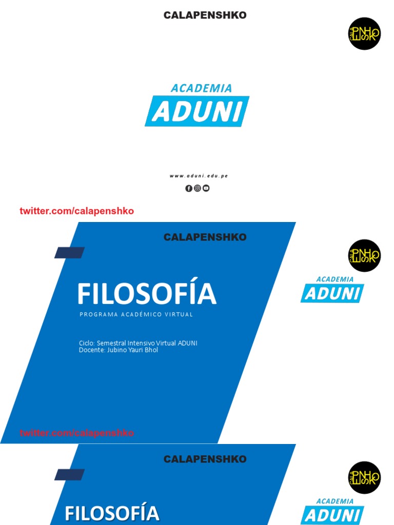 CALAPENSHKO-Semestral Intensivo Virtual San Marcos Semana 09 - Filosofía | PDF | Existencialismo ...