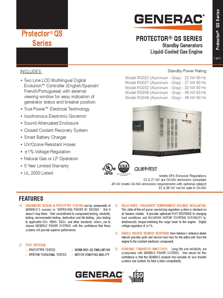 QS Spec Sheet | Download Free PDF | Engines | Battery Charger