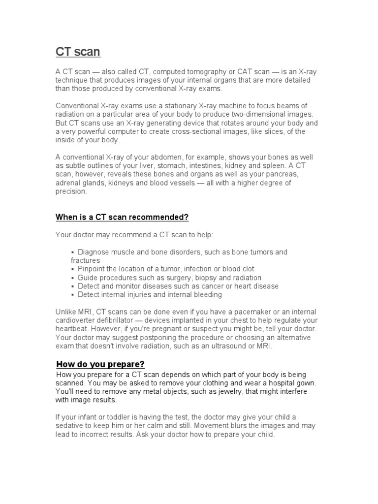 CT Scan | PDF | Ct Scan | Radiography