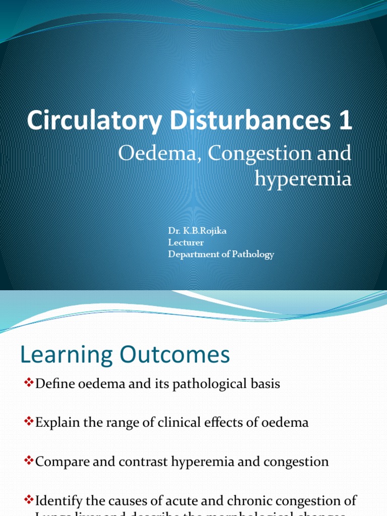 11) Circulatory Disturbances | Download Free PDF | Edema | Lung