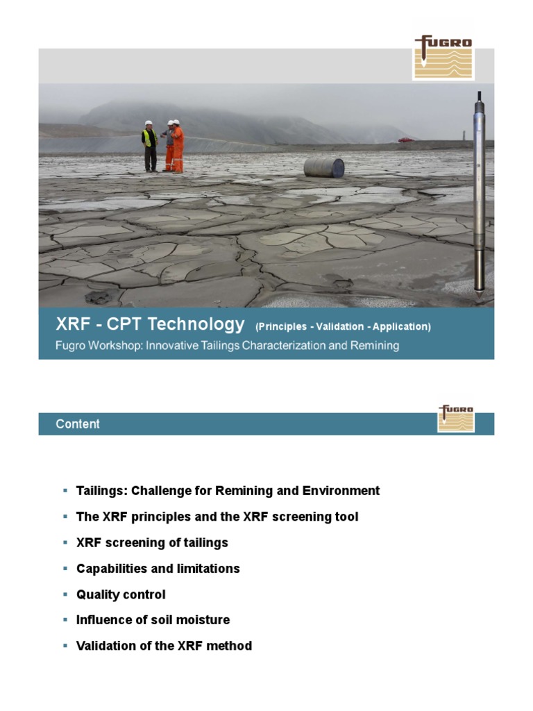 FUGRO XRF Workshop (1) XRF Technology | PDF | Emission Spectrum | Radiation