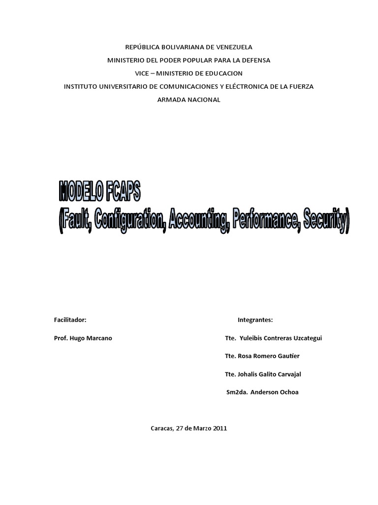 Modelo Fcaps | PDF | Informática | Redes