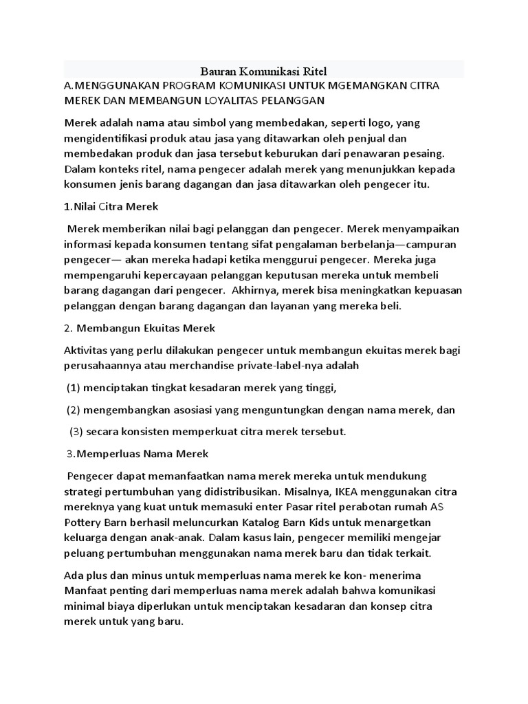Resume BAB 15 | PDF