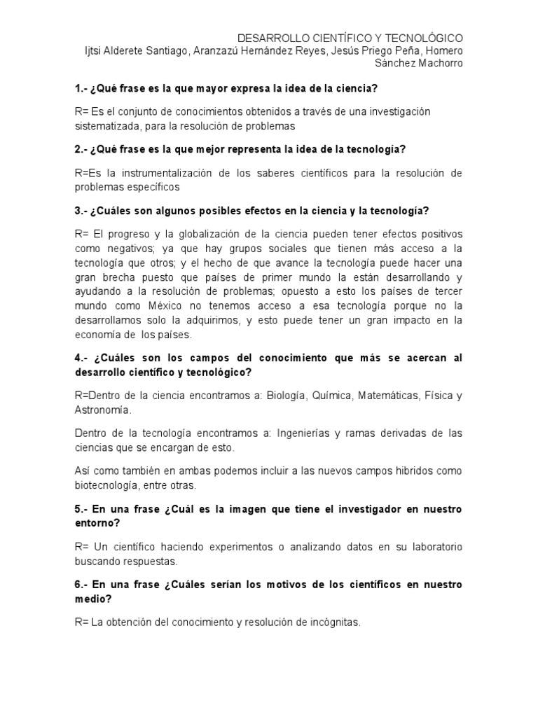 Impacto de la Ciencia y Tecnología | PDF | Informática