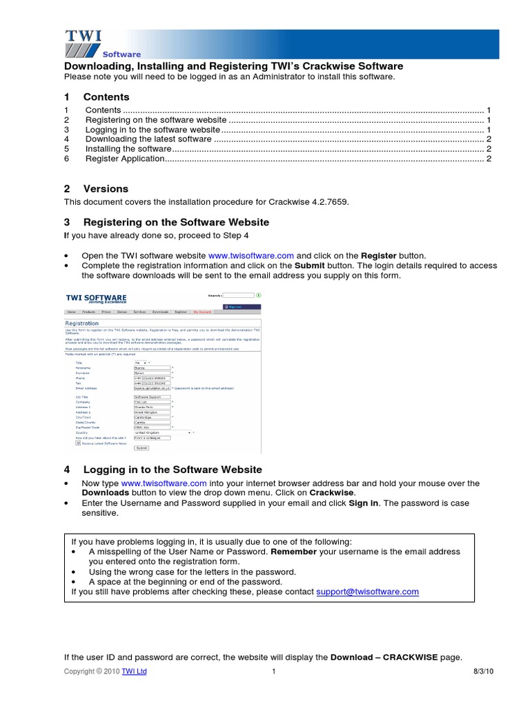 Crackwise Installation | PDF | Icon (Computing) | Login