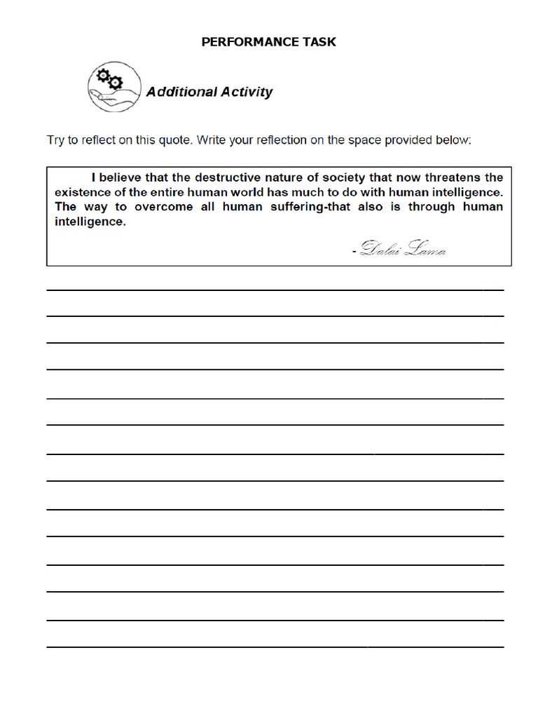 PER DEV First Quarter Performance Task | PDF