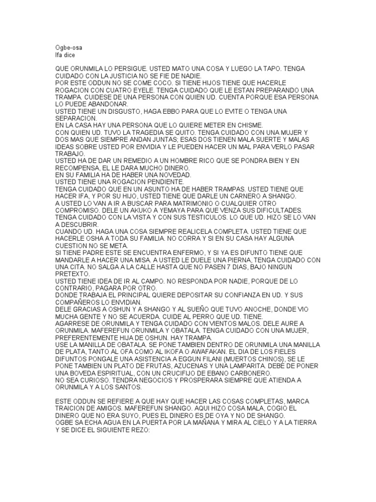 Signo Ogbe-Osa | PDF