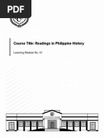 Ge 2 Readings in Philippine History Module | PDF | Foreign Language Studies | History