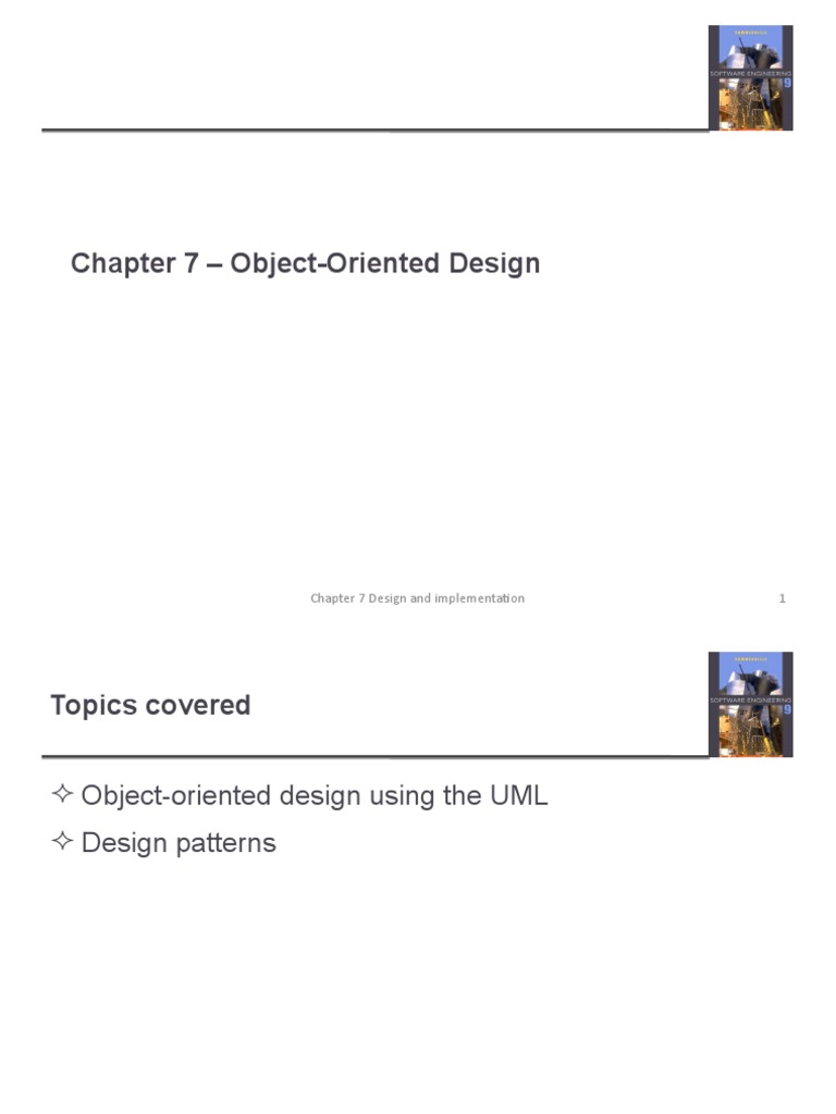 Chapter 7 - Object-Oriented Design | PDF | Object (Computer Science ...