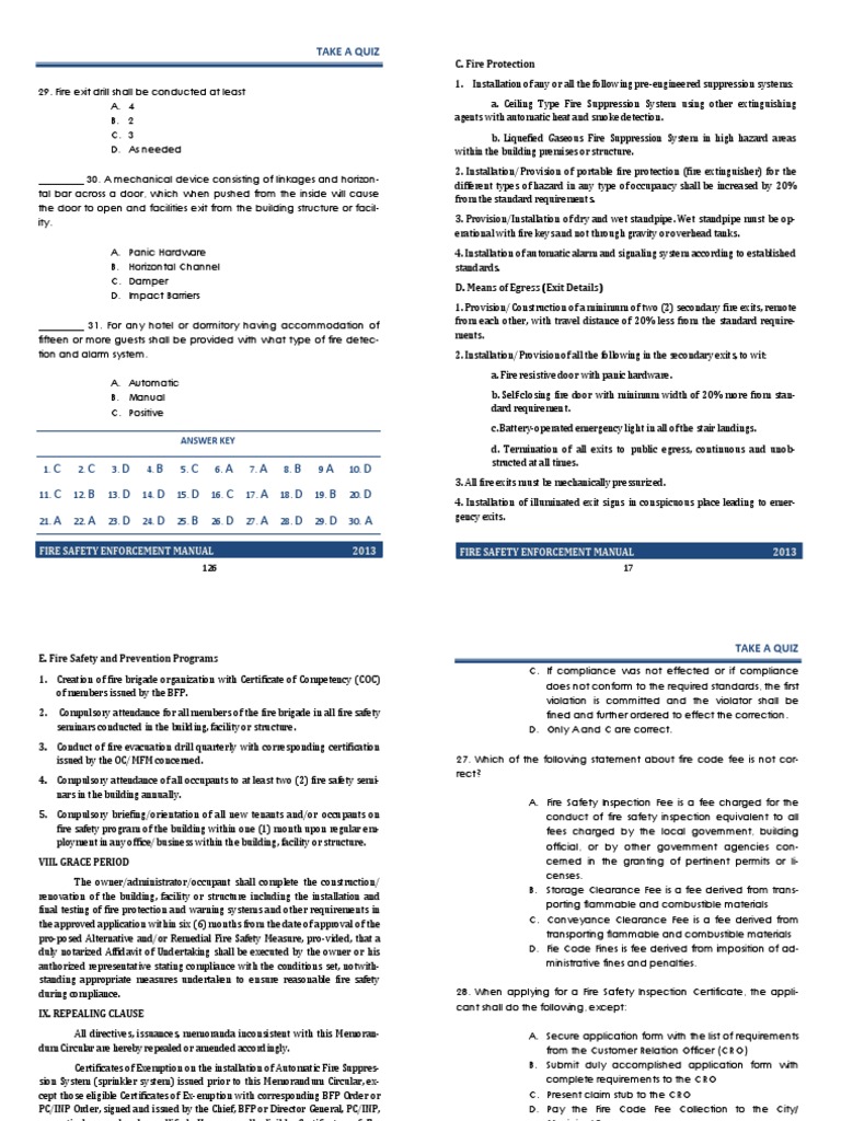 Fire Safety Enforcement 2013 | PDF | Fire Safety | Firefighting