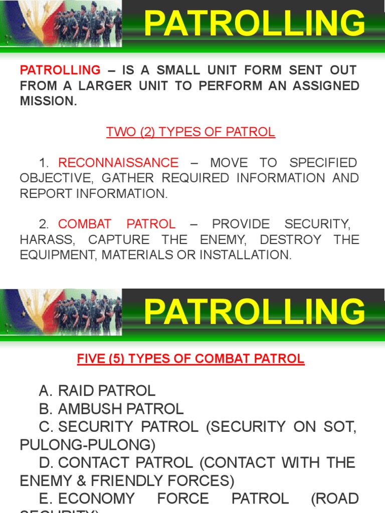 Patrolling | Download Free PDF | Ambush | Reconnaissance
