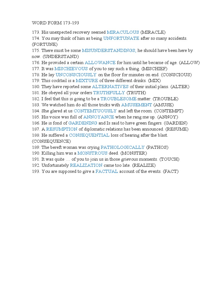 Word Form 173 193 | PDF