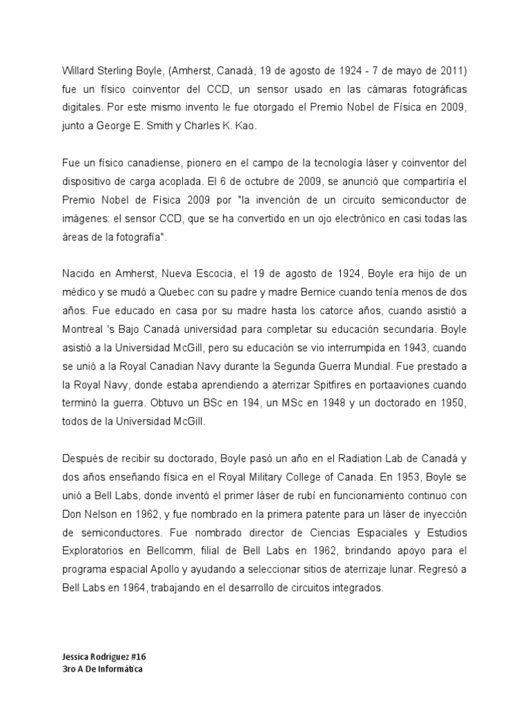 Willard Sterling Boyle | PDF